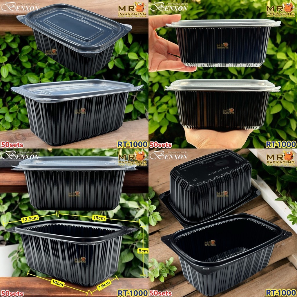 Benxon RT-750 RT-1000 Rectangular Container & Lid ( 50sets± ...