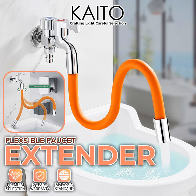 20/30/50CM Kepala Paip Water Tap Extension Faucet Extender Adapter ...