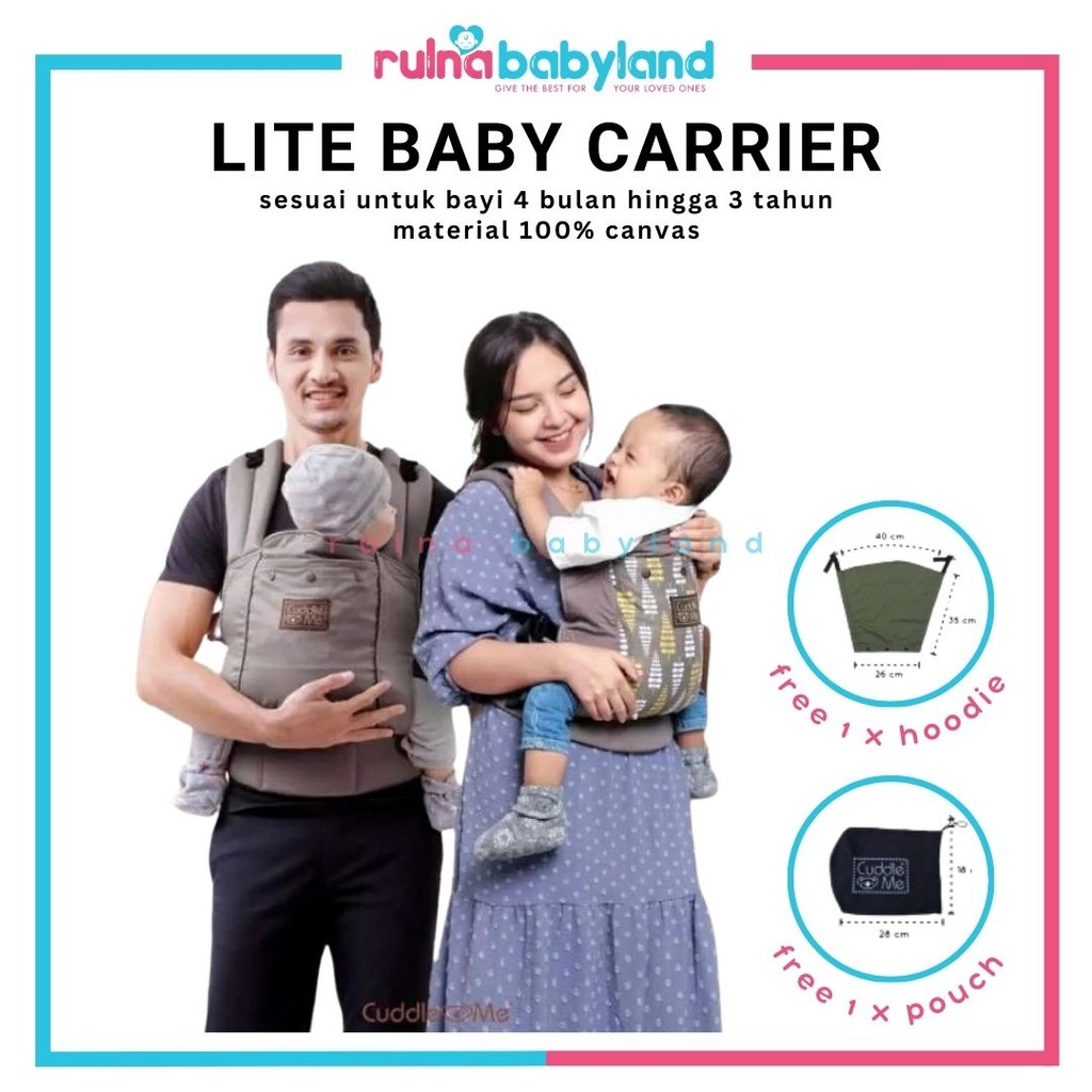 CUDDLE ME LITE NEWBORN BABY CARRIER WITH FREE GIFT | Shopee Malaysia