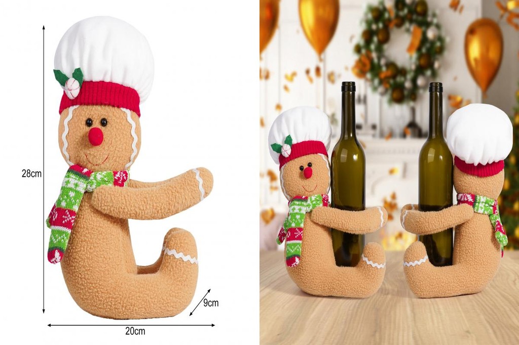 yakhsu| Cute Gingerbread Man Figurine Plush Gingerbread Man Decoration ...