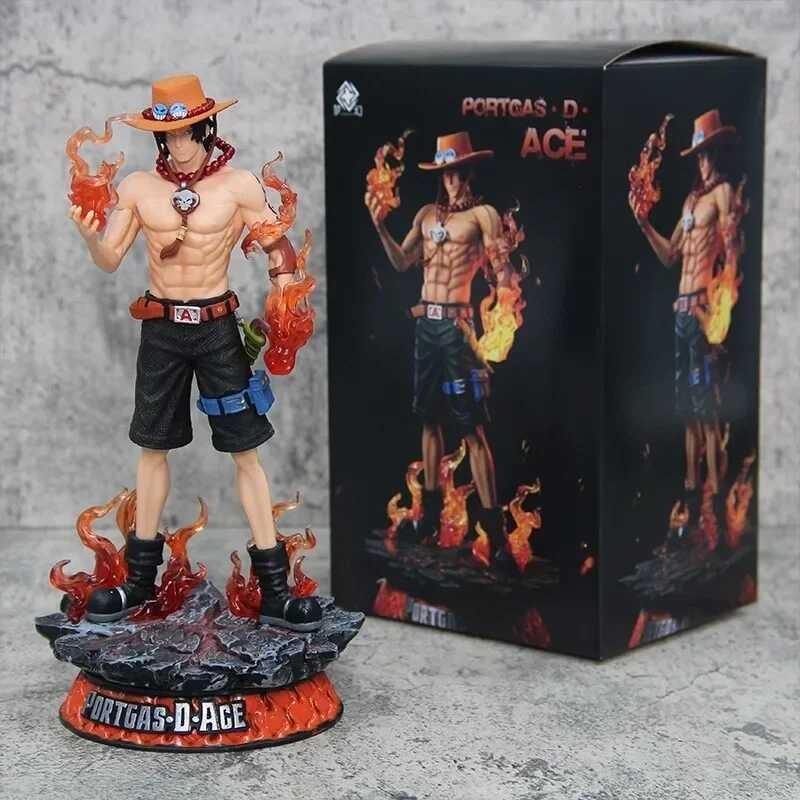 LY Anime One Piece Ace Figure Fire Fist Ace Collectible Action Figure ...