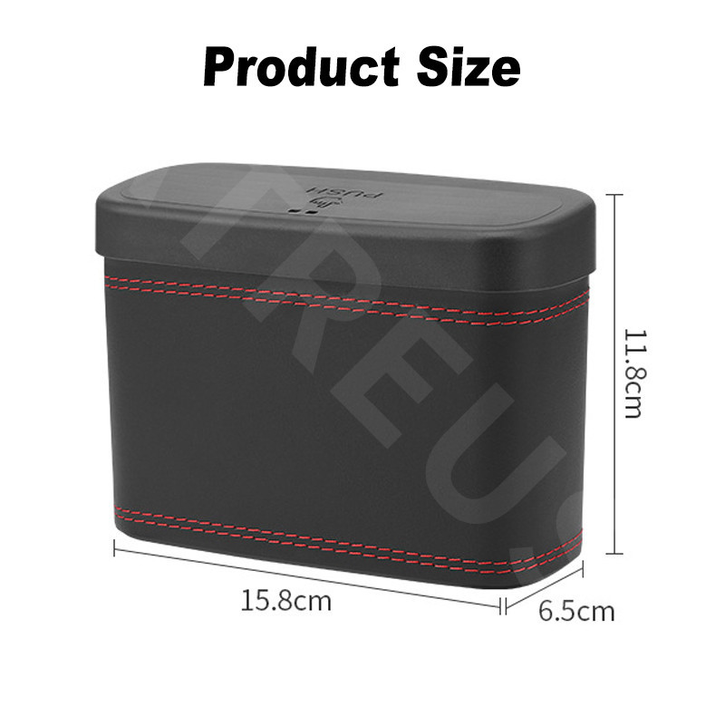 Mazda Multifunction Car Trash Can Garbage Dustbin Organizer Leather ...