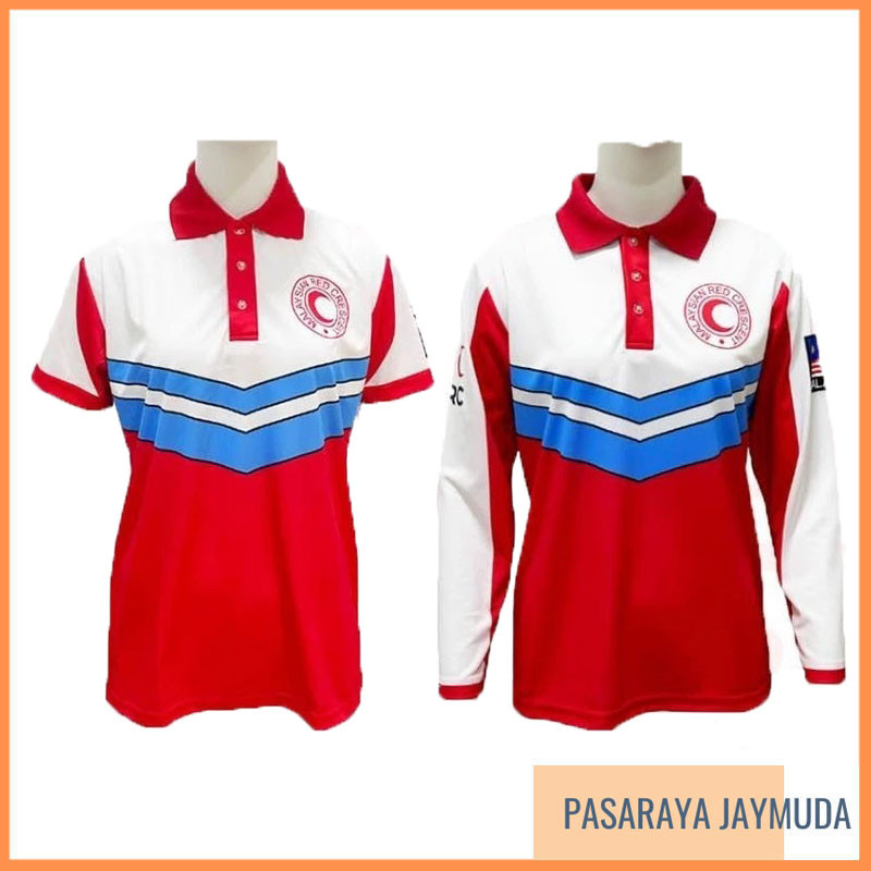 Persatuan Bulan Sabit Merah Malaysia PBSM T-shirt Biru Kadet Sekolah ...