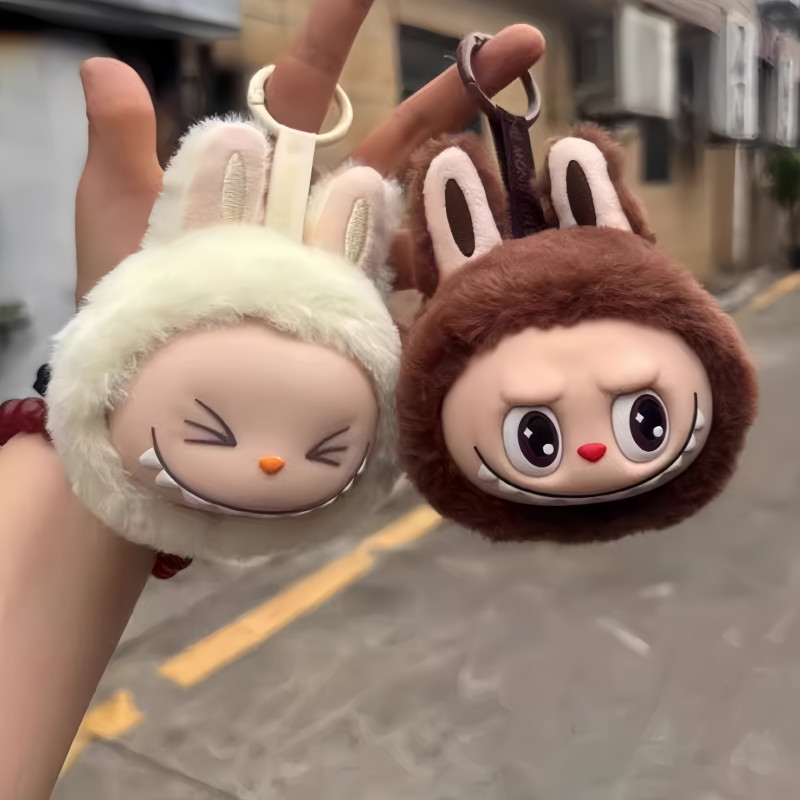 Macaron Labubu Keychain Collective Toys Mini POP MART Labubu Plush ...