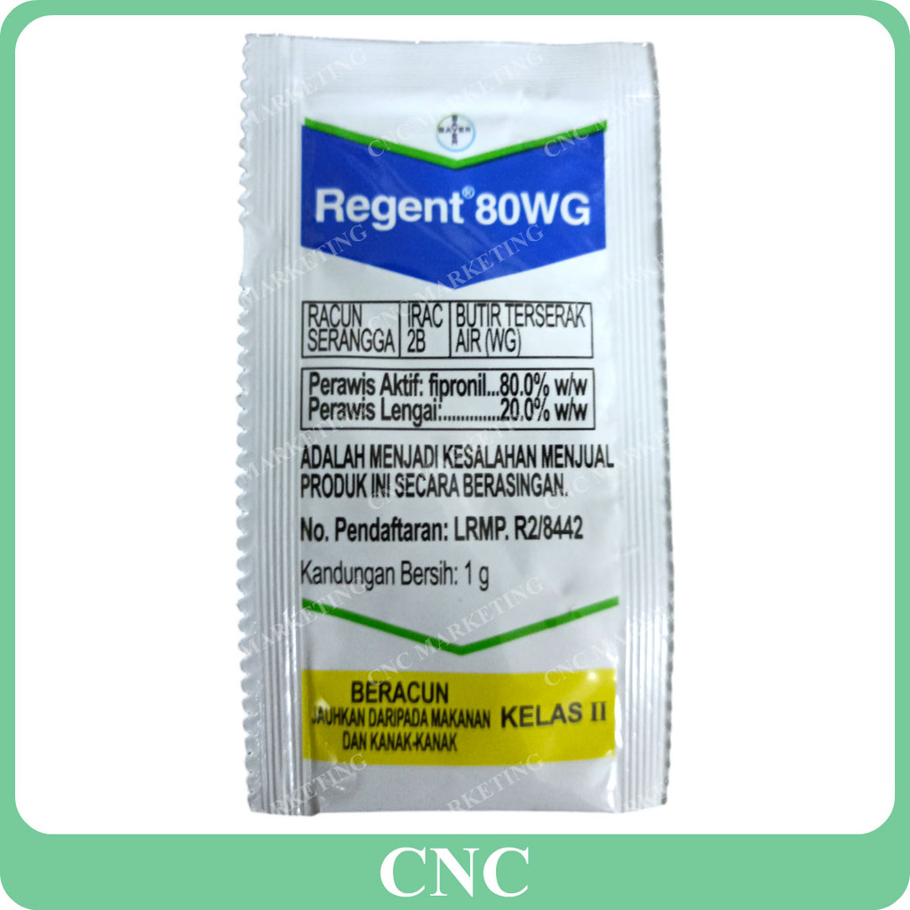1GM Regent 80WG Fipronil 80% Bayer Racun Serangga Anai Semut ...