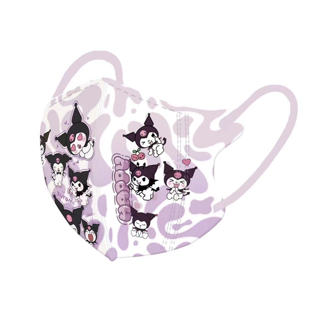 SANRIO 50PCS 3D Cartoon KT Cat Facial Mask Cute Kuromi Children's ...