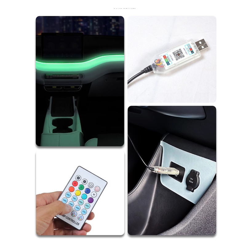 for BYD Seagull 2023-2024 Neon Car LED Interior Lights RGB Ambient ...