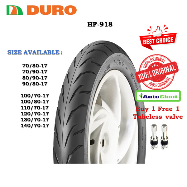 TAYAR MOTOR DURO HF-918 70/90-17, 80/90-17, 90/80-17,110/70-17, 120/70 ...