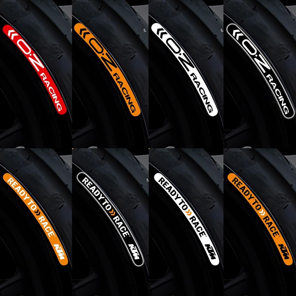 For KTM 17 Inch Wheel Mags Reflective Stickers Ducati 17 Inch Tire ...