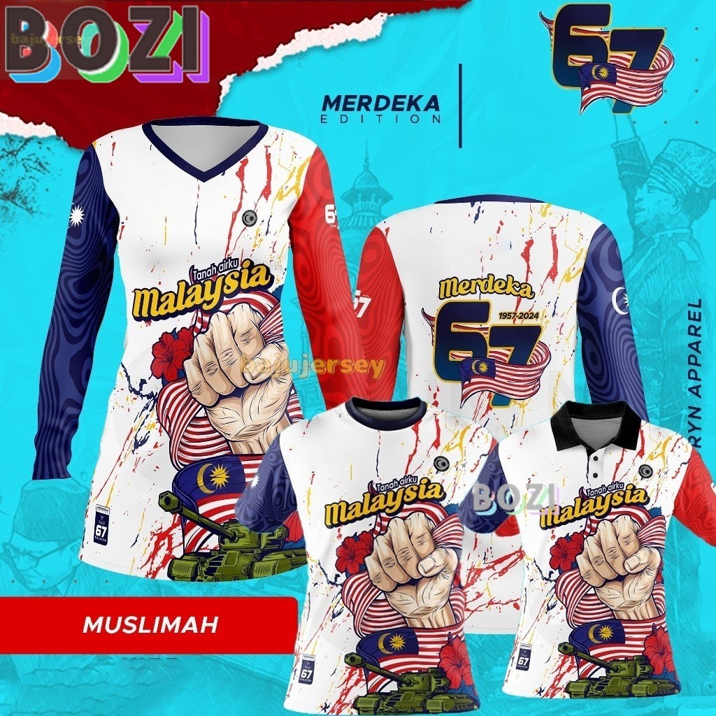 Adult/KID Merdeka Malaysia Sublimation Shirt Baju Merdeka_yyth | Shopee ...