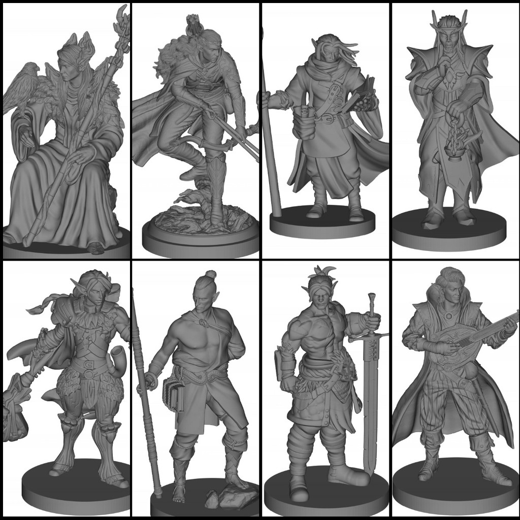 [Board Game Model] Elf Male Eight Professional Combination Starter ...