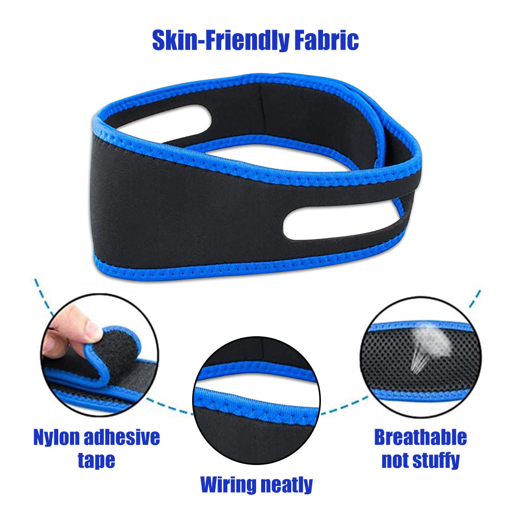 2 in1 Anti Snore Stop Snoring Chin Strap Belt Sleep Support with Jaw ...