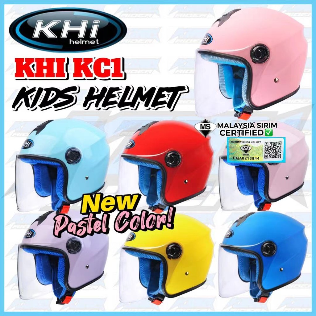 KHI Kids Motorcycle Helmet Cartoon SIRIM Children Helmet Topi Motor ...