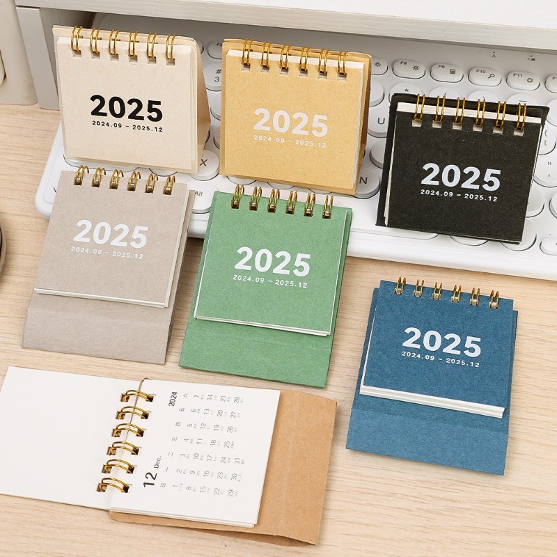 2025 Mini Desktop Calendar - Portable Pocket Daily Planning Calendar ...