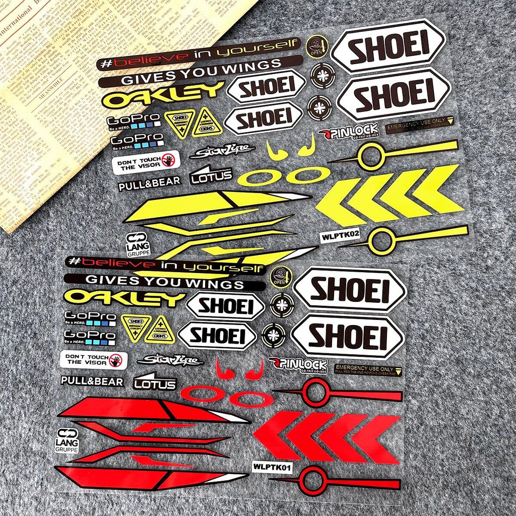 Motorcycle Helmet Decals Sticker Motorcycle Body Stickers for Honda ...