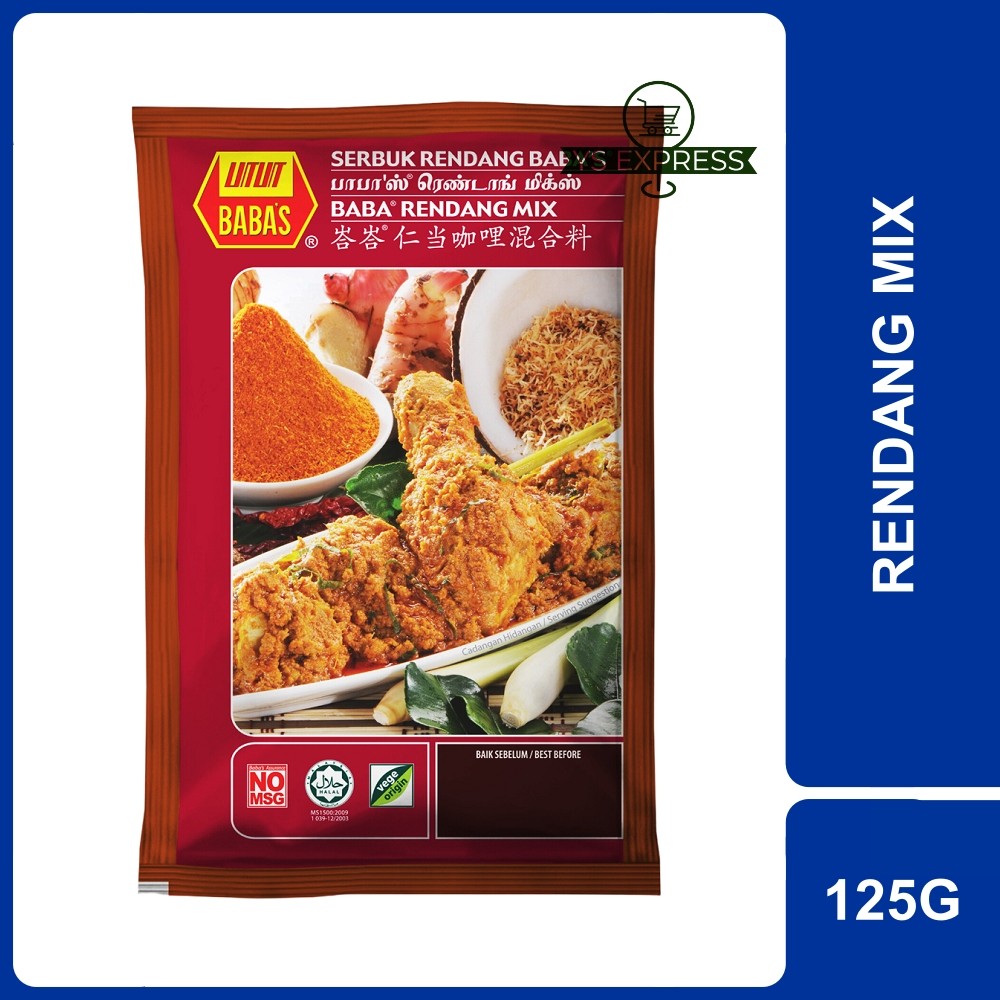 BABA'S Rendang Mix 125G - Serbuk Rendang | Shopee Malaysia