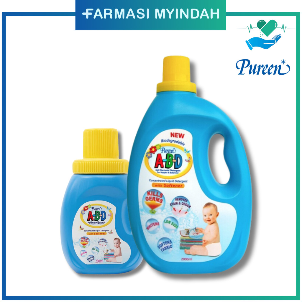 Pureen ABD Antibacterial Liquid Detergent (200ml/ 2000ml) | Shopee Malaysia