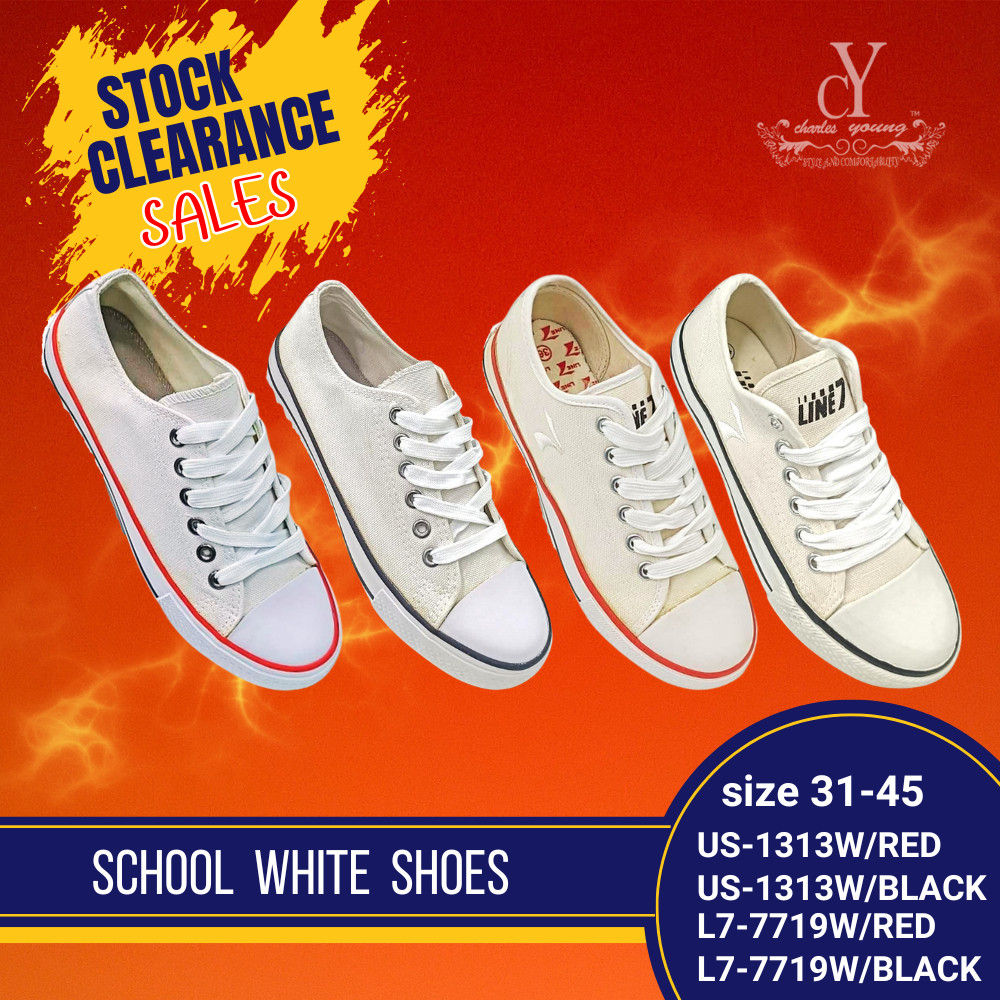 (STOCK CLEARANCE) 100% ORIGINAL US STAR / LINE 7 WHITE SHOES / KASUT ...