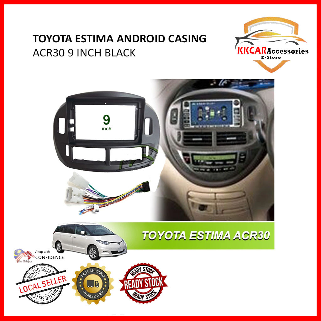 Toyota Estima Acr30 9 Inch Car Android Player Casing with Socket Plug ...