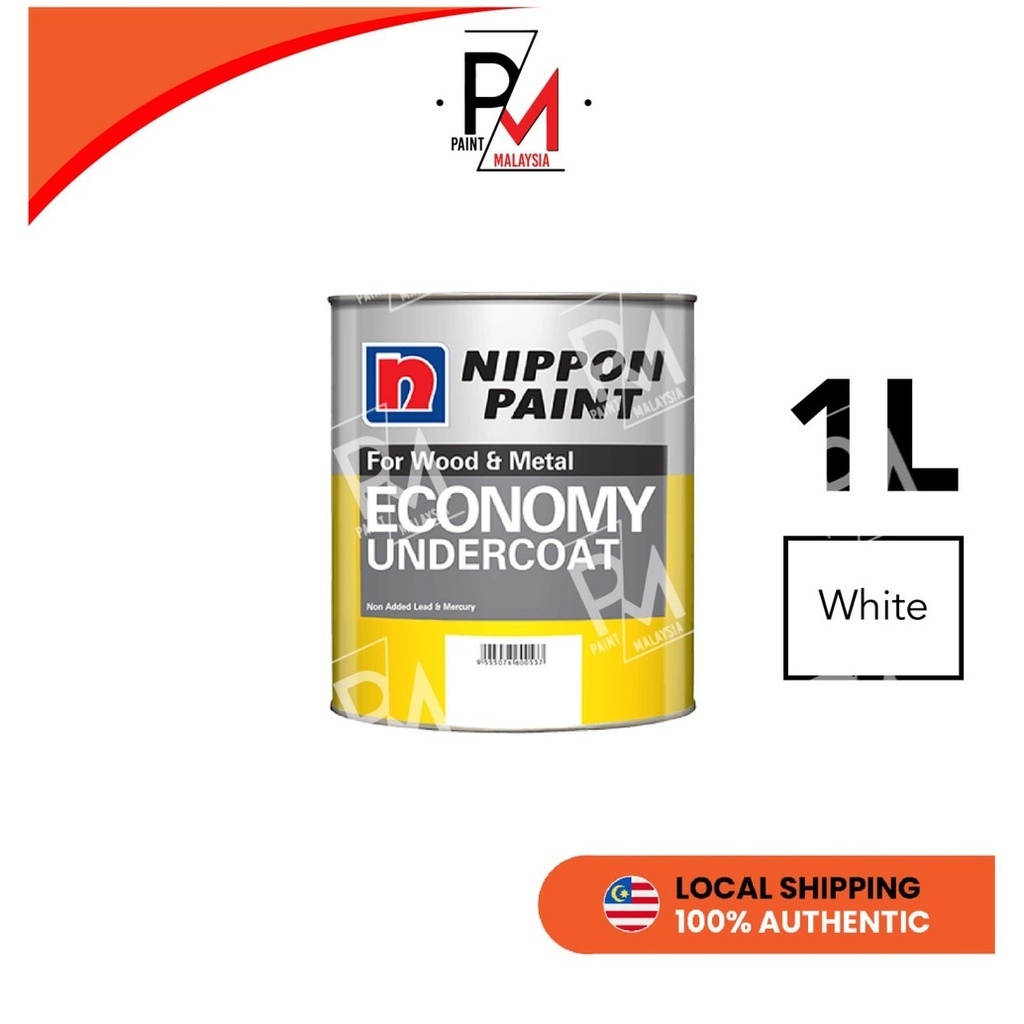 NIPPON Economy Undercoat 1L Wood Metal Paint Wood Undercoat Cat ...