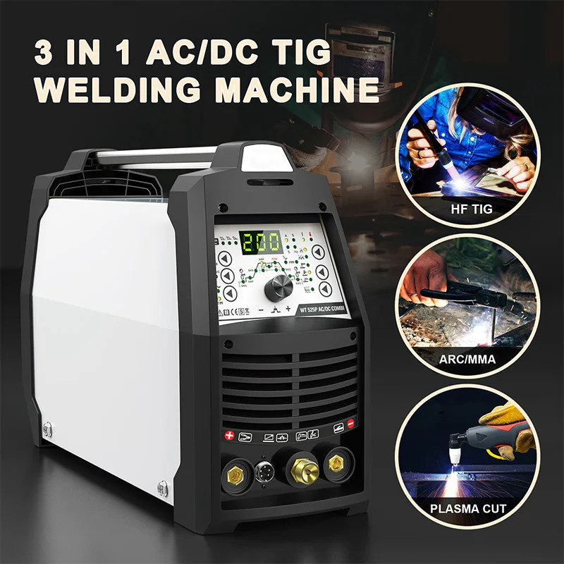 Multi-function Semi-automatic Synergy Pulse MIG MAG MMA HF TIG CUT 6 IN ...