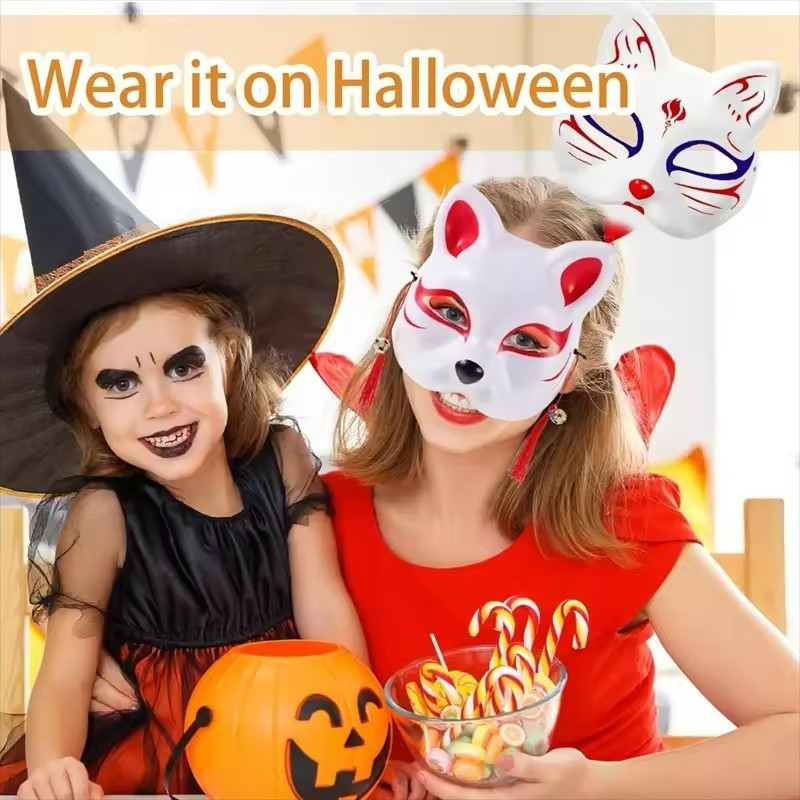 [ Halloween Decoration ] DIY Painting Cosplay Mask - DIY Women Men ...