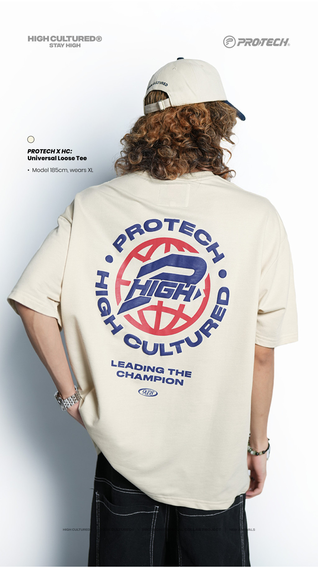 PROTECH X HIGH CULTURED Universal Loose Tee - 1030 (Cream) | Shopee Malaysia