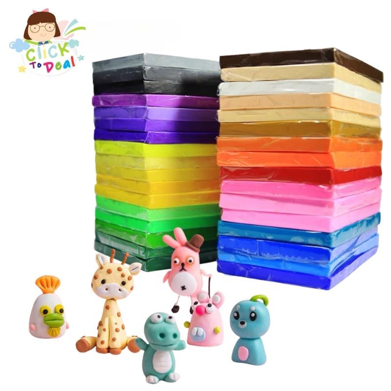 125g Polymer Clay Art DIY Creative Clay 37 Colour Clay Ring ...