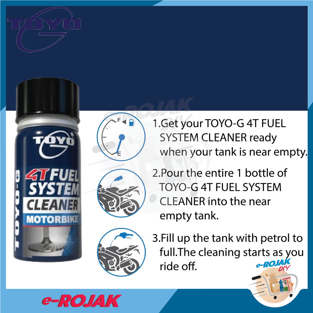 TOYO-G 4T Fuel System Cleaner Motorbike (50ml)摩托车燃油系统清洁剂 | Shopee Malaysia