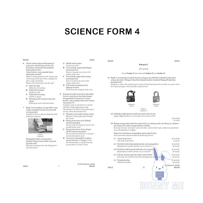 [BUNNY] 2024 Buku Latihan : Marking Scheme SPM / SPM Form 4 Trial ...