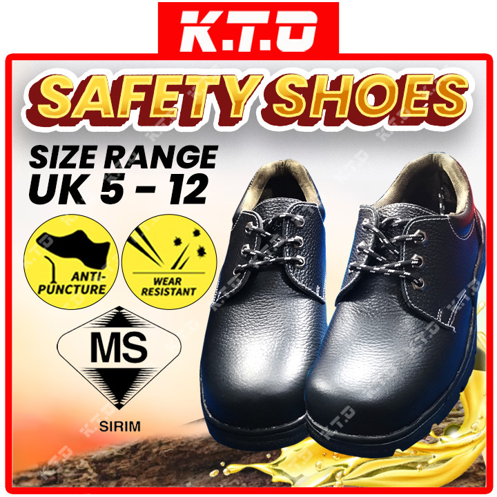 VIMAZ Black Safety Shoe Steel Toe Cap Mid Sole Low Cut Footwear Shoes ...