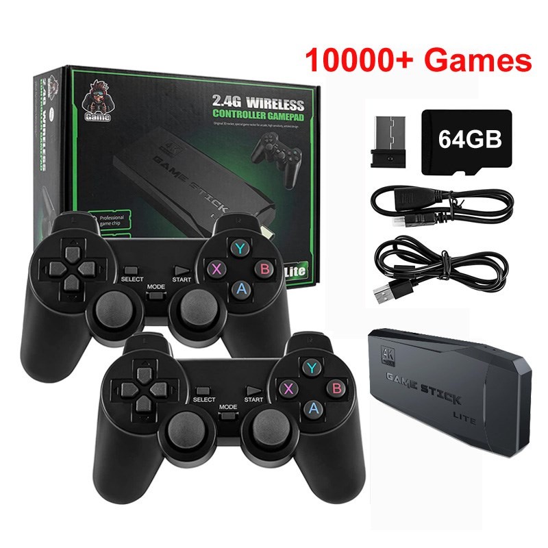 M8 HD 4K Video Game Console TV Game Stick Classic TV Game Console Wireless Controller Retro ...