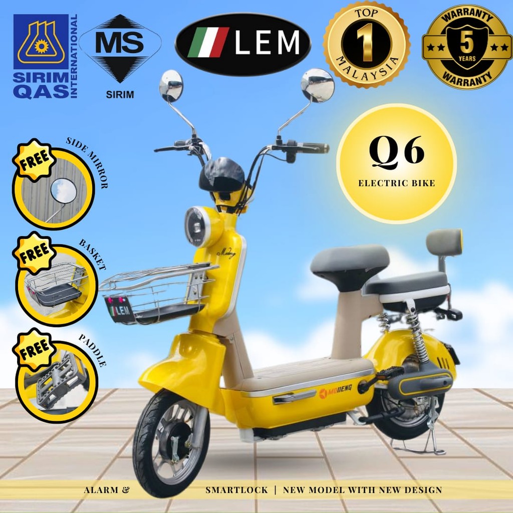 ★LEM★ NEW !!! Q6 (E-BIKE/E-SCOOTER) Electric Bike / Electric Scooter | Shopee Malaysia