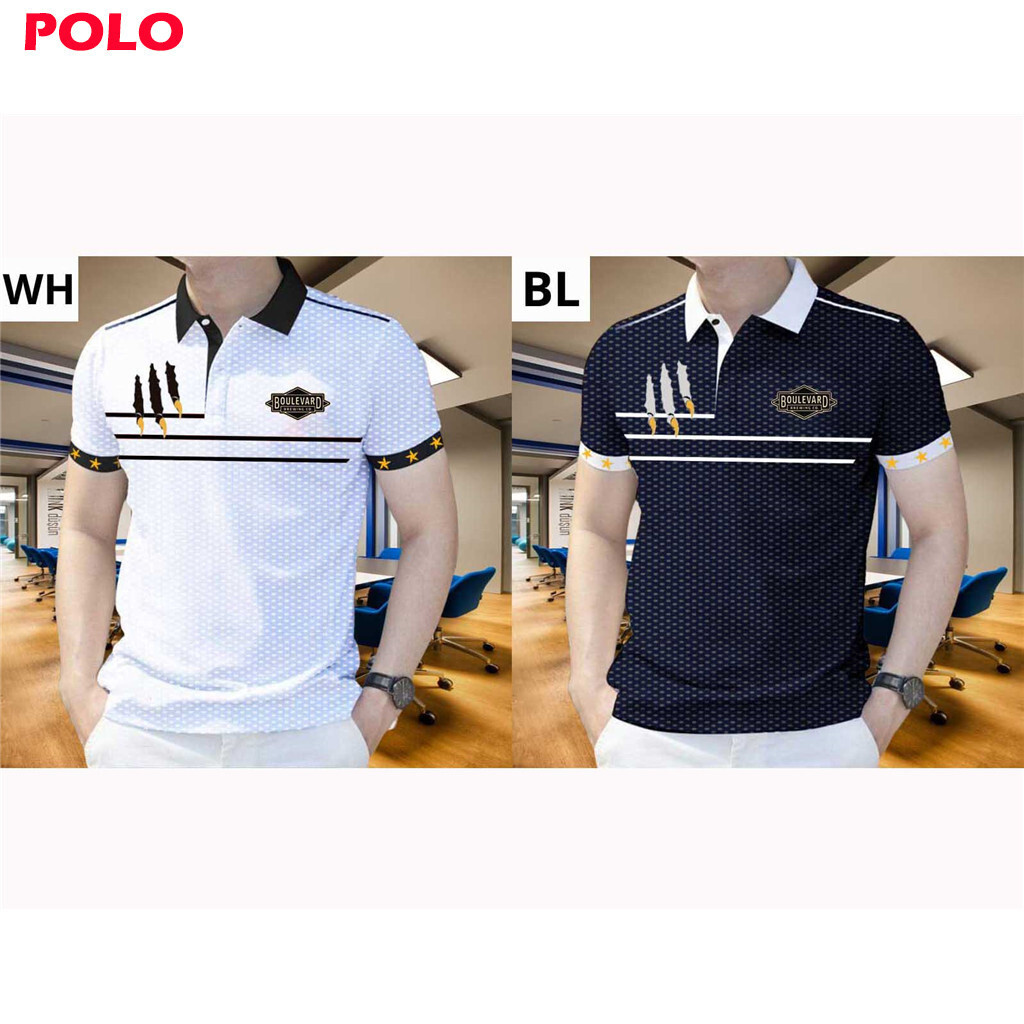 Original Design Men's Korean Polo Shirt Loved By Teenagers Sport Loose ...