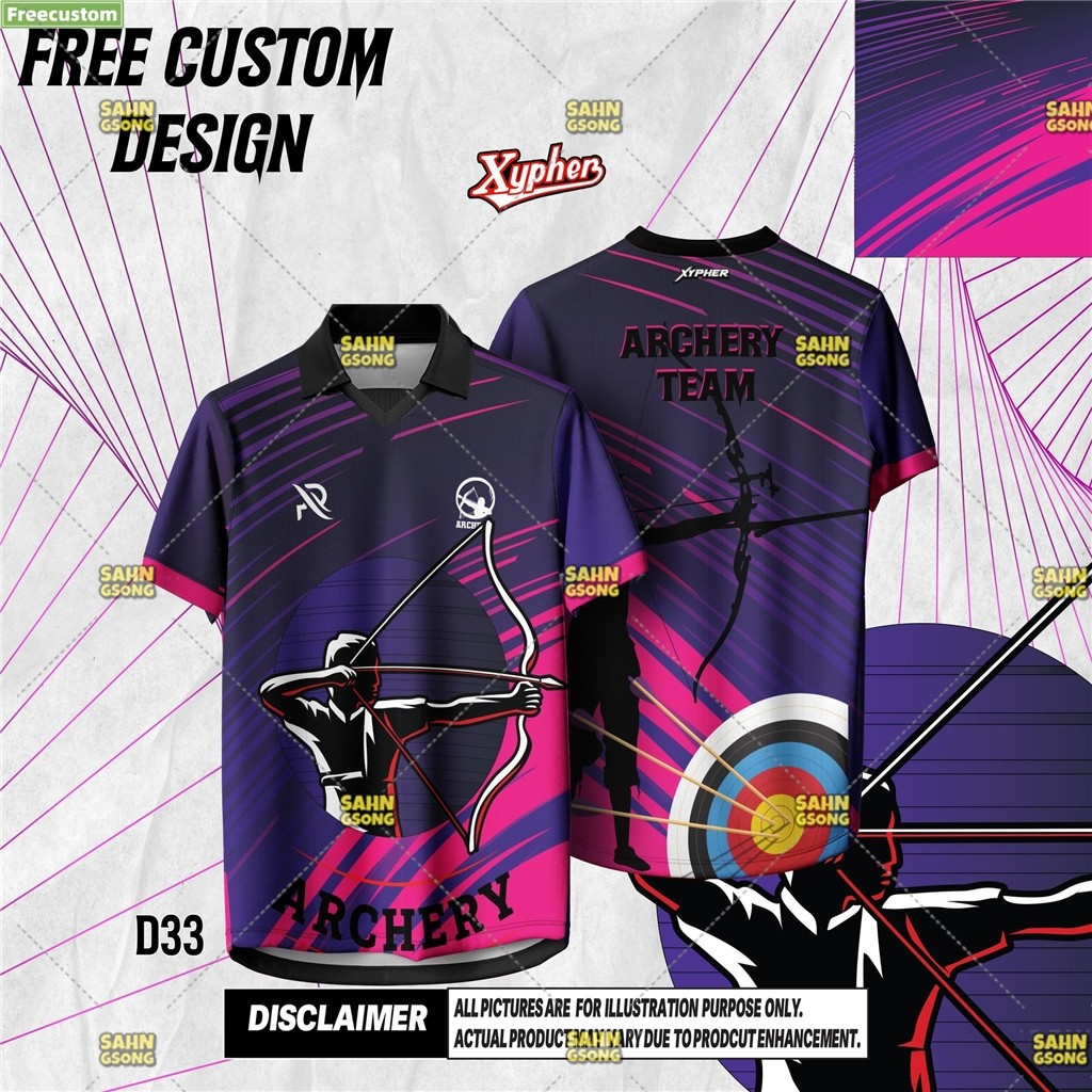 [𝐅𝐑𝐄𝐄 𝐂𝐔𝐒𝐓𝐎𝐌 𝐍𝐀𝐌𝐄]NEW!!!ARCHERY Baju Tshirt Lelaki Thailand Viral ...