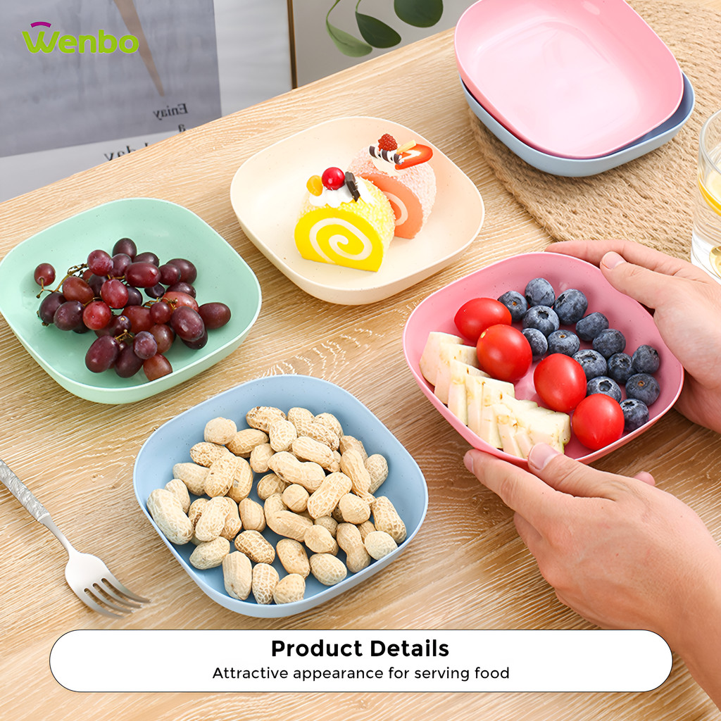 Wenbo Home Kitchen Dining Small Round Plates Bones Plate Children Snack ...
