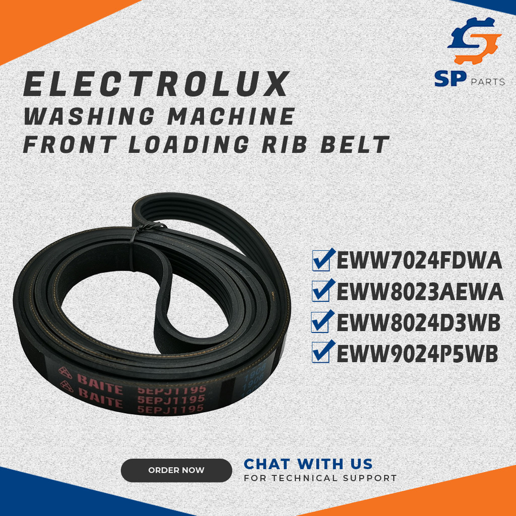 ELECTROLUX FRONT LOADING RIB BELT - EWW7024FDWA/EWW8023AEWA/EWW8024D3WB ...