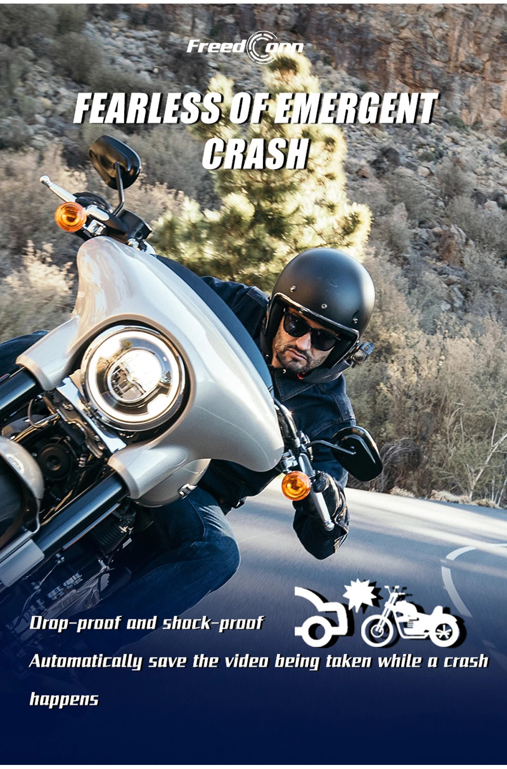 Freedconn R3 Motorcycle Helmet Bluetooth Intercom | Shopee Malaysia