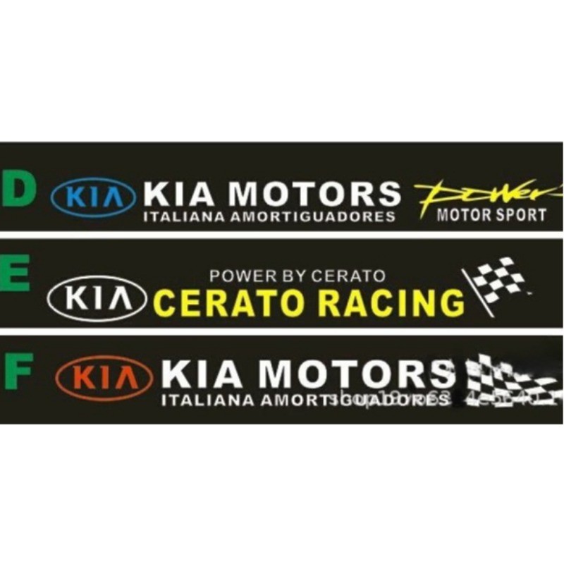 Kia Front Sticker K2 K3 K5 K7 Front and Rear Windshield Car Stickers ...