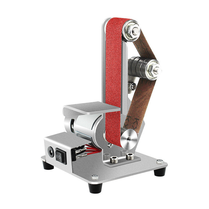 Household Mini Electric Sand Belt Machine DIY Vertical Polisher Small ...
