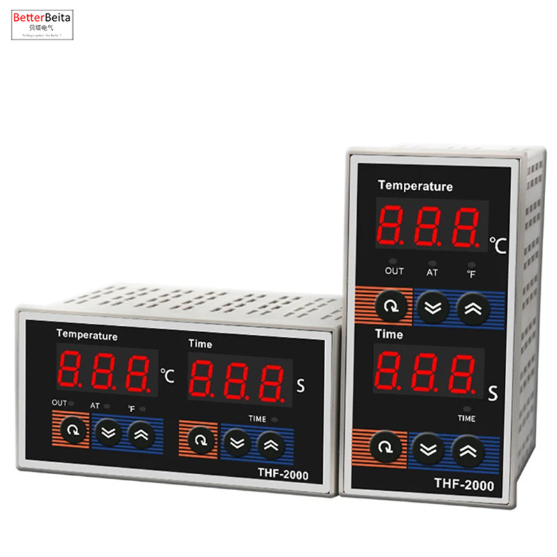 Time and Temperature thermostat Integration Control Instrument Relay SSR THF-2000 AC85-AC265V K ...