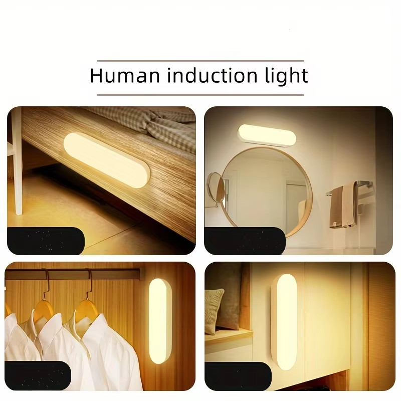 2PCS Portable Mobile Smart Night Light USB Rechargeable Eye Care ...