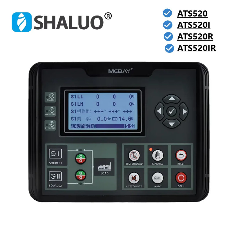 ATS520 ATS520R Mebay ATS Controller Dual Power Automatic Transfer ...