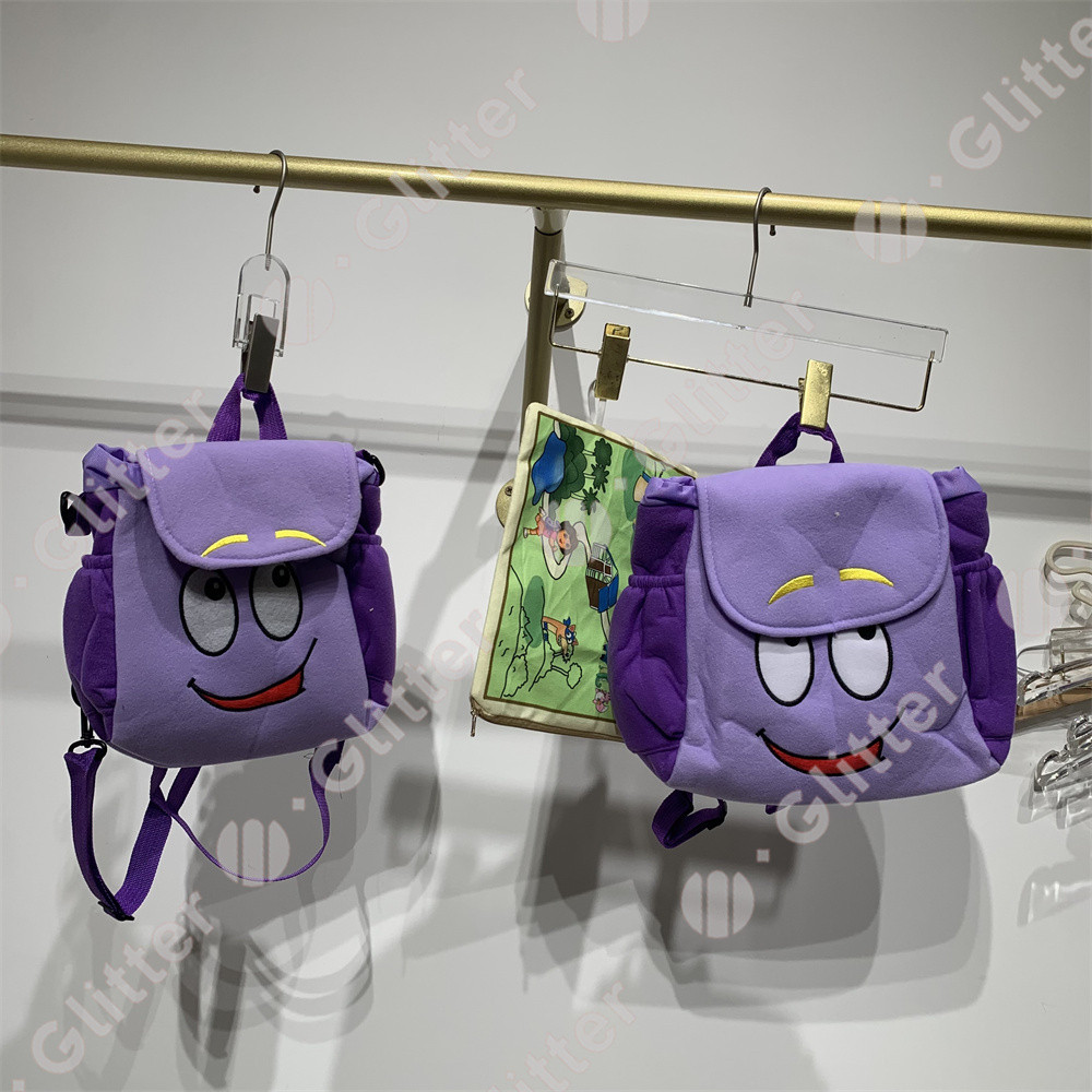 Dora The Explorer Backpack For Kids Girl Cute Kawaii Purple Cartoon ...