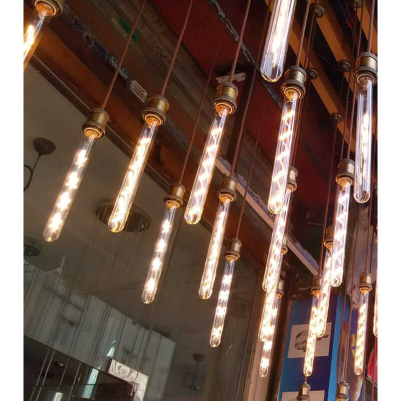 Edison led Bulb E27 Large Screw Long Strip Filament Wick Test Tube ...