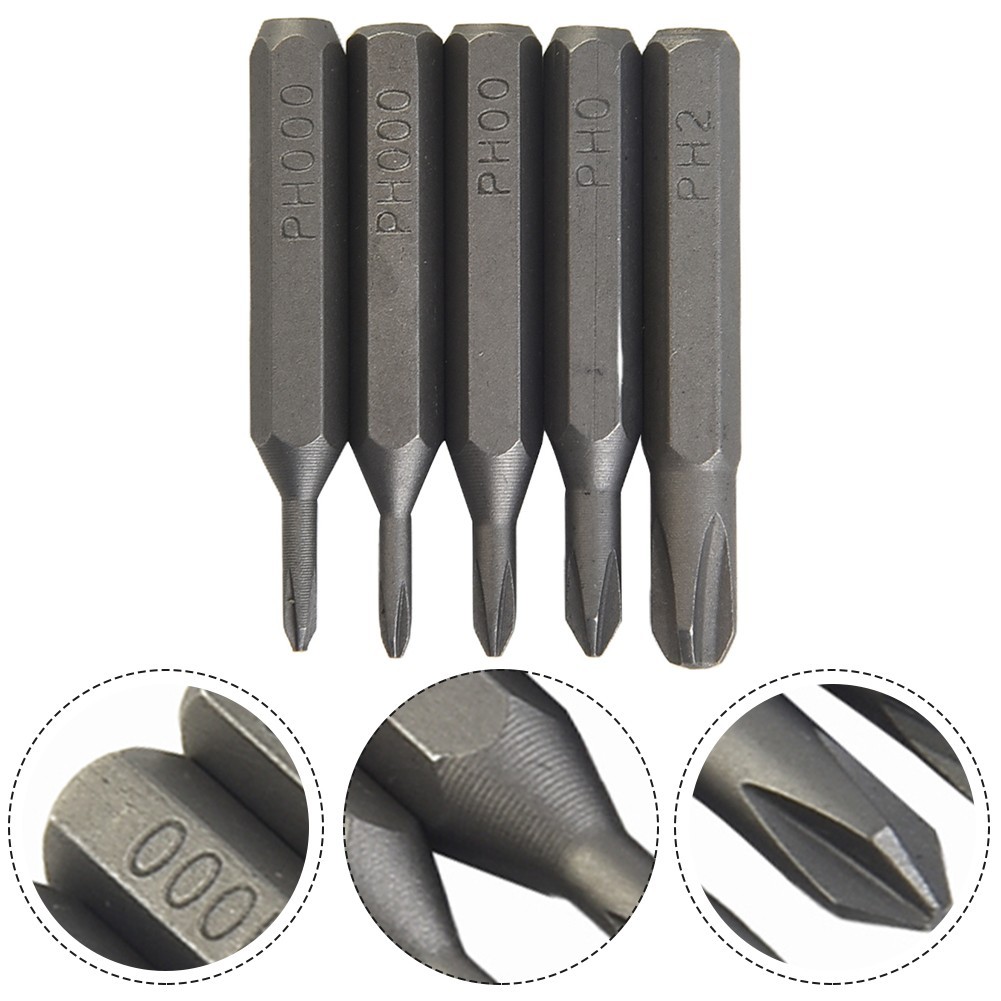 【HDS01】H4×28mm Cross Screwdriver Bits PH0000 PH000 PH00 PH0 PH1 PH2 4mm ...