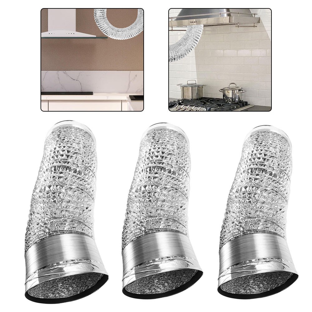 【HDS01】1pc Aluminum Foil Duct Hose Retractable Ventilation Duct ...