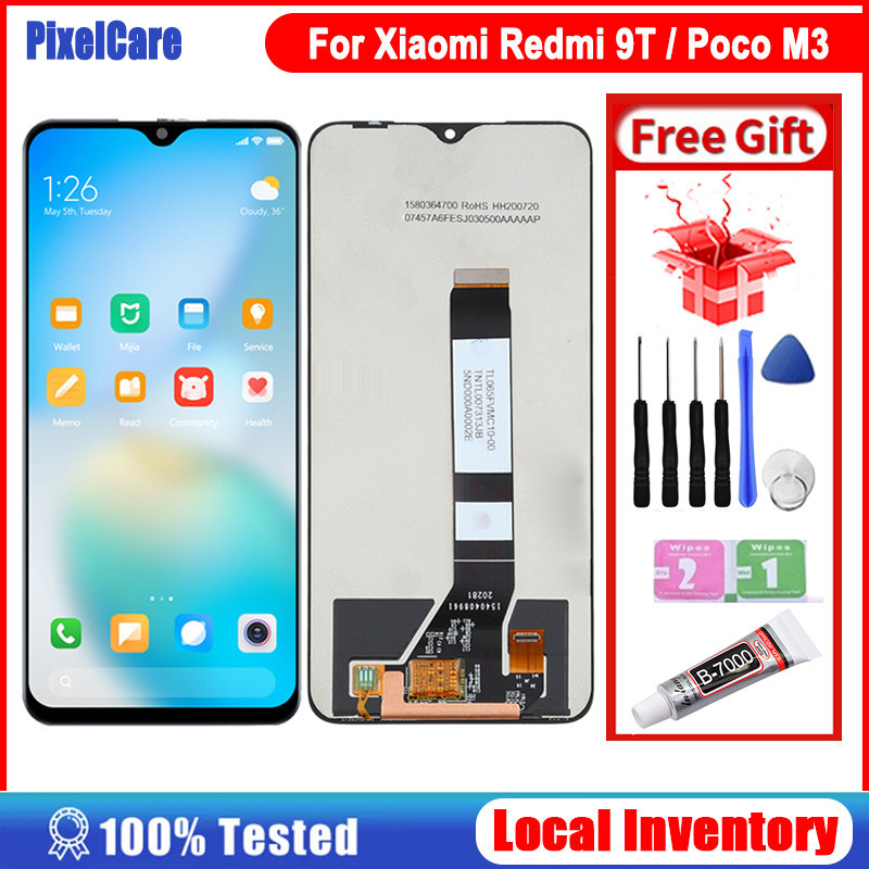 100% Tested Original LCD Screen With Frame For Xiaomi Redmi 9T /Xiaomi ...