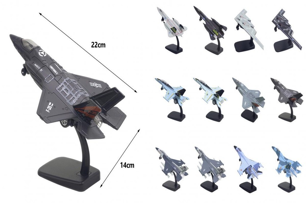 [poslajudo] Airplane Model Simulated Display Stand Pull Back Drive ...