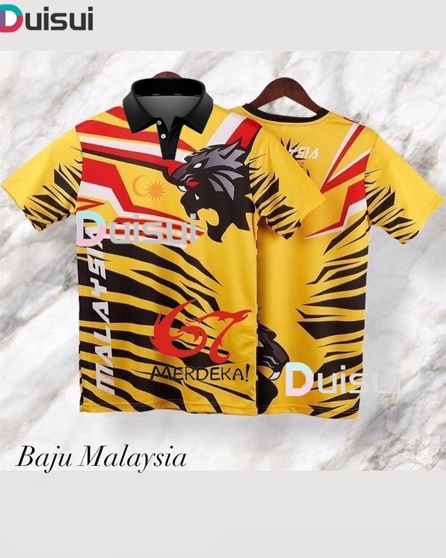 Baju Merdeka Casual And Fashionable Sports Basketball Jersey MALAYSIA ...